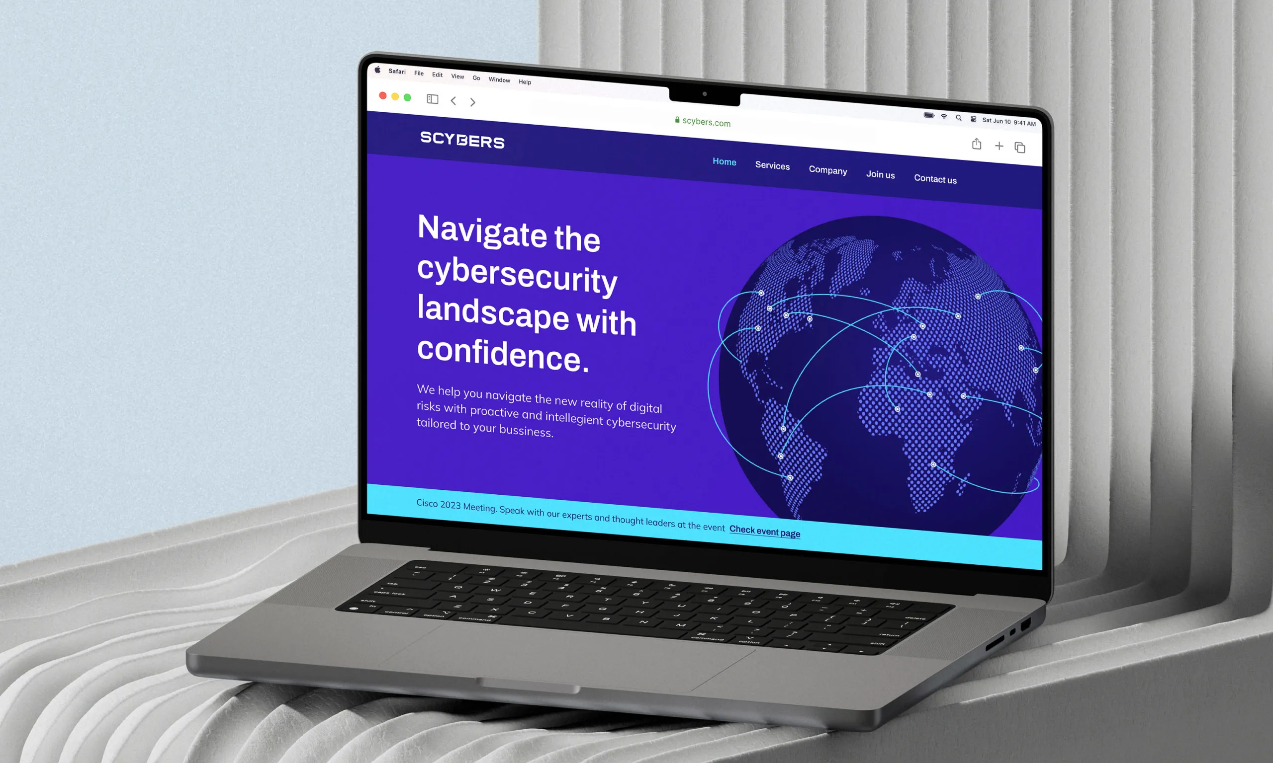 Scybers corporate branding - Amplifyn design