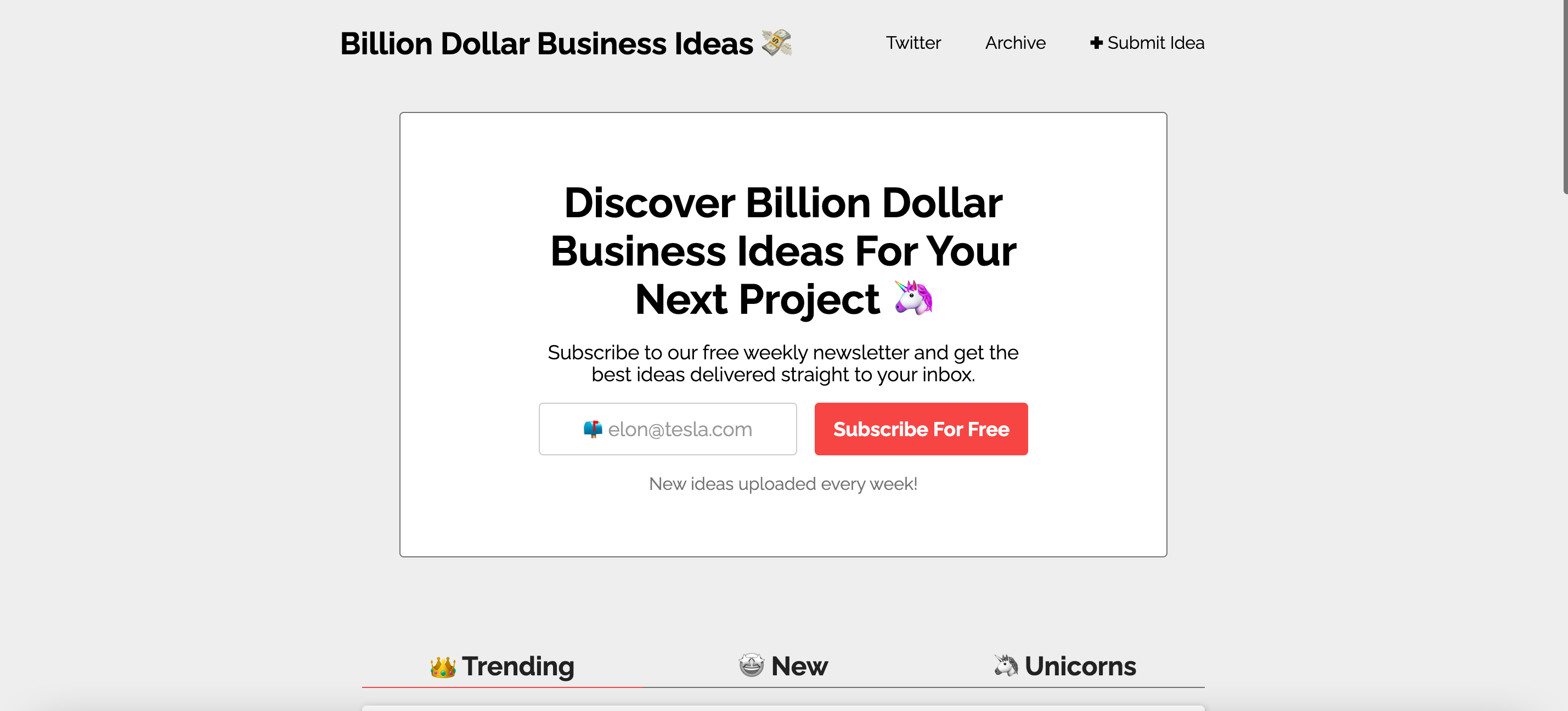 How Billion Dollar Business Ideas earns - Startups.fyi