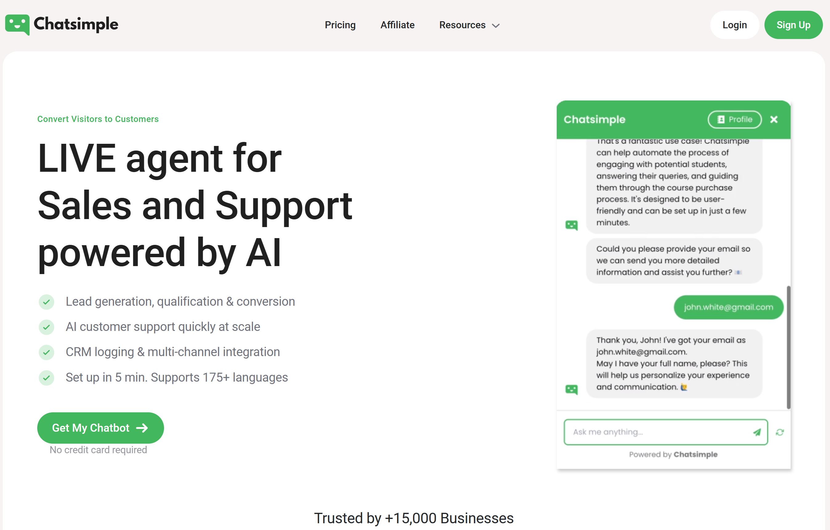 How Chatsimple earns $10,000/month - Startups.fyi