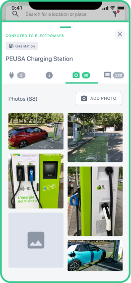 Install the app to find charging points near your area - Electromaps