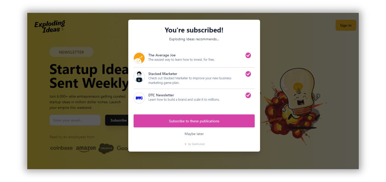 Friday Feature: Exploding Ideas