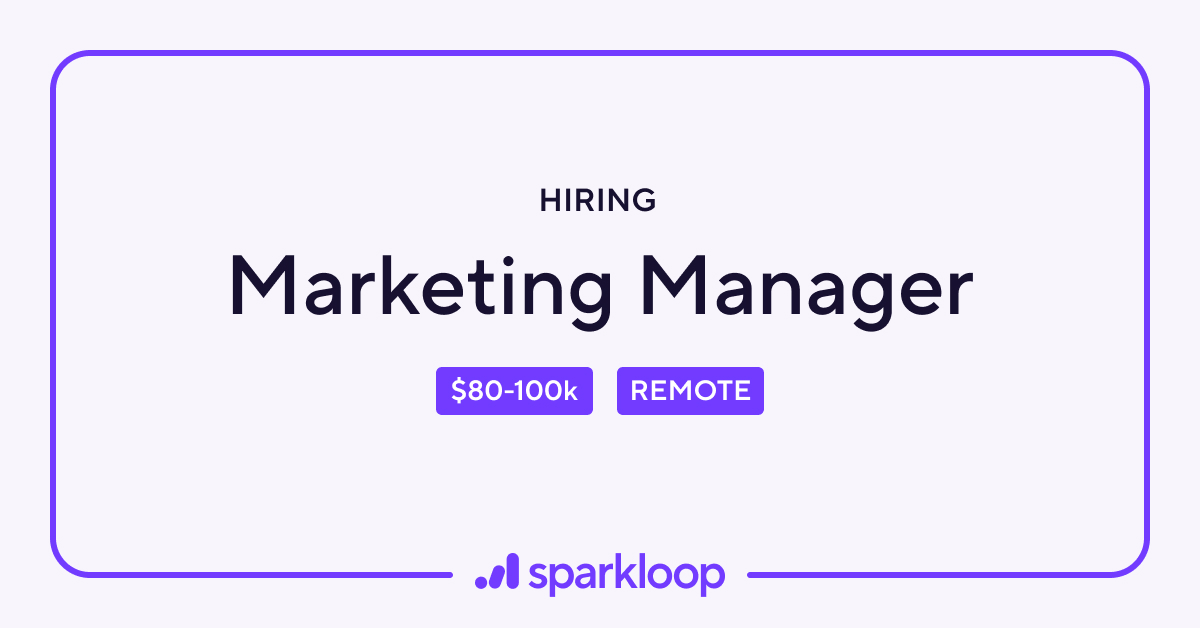 Hiring: Marketing Manager