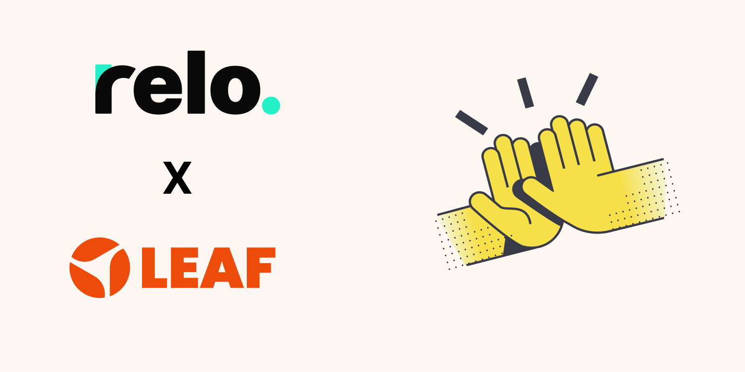 Relo x Leaf partnership announcement
