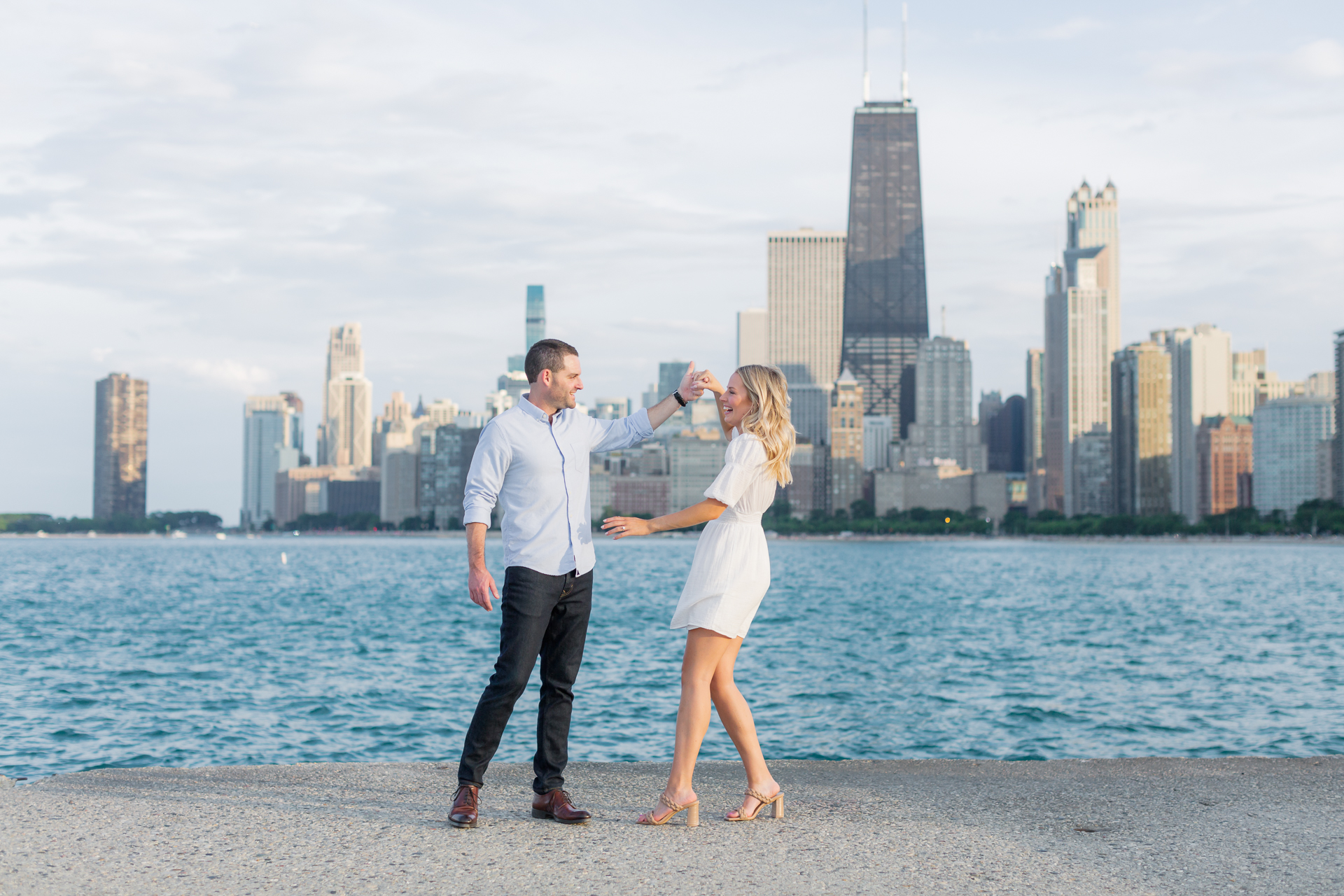 Lincoln Park and North Avenue Beach Engagement Session | Katie & Max ...