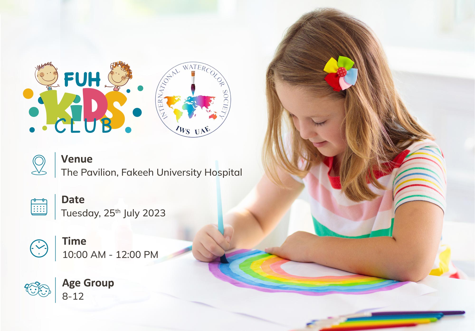FUH Kids Club Painting Workshop - Invitation | Fakeeh University Hospital