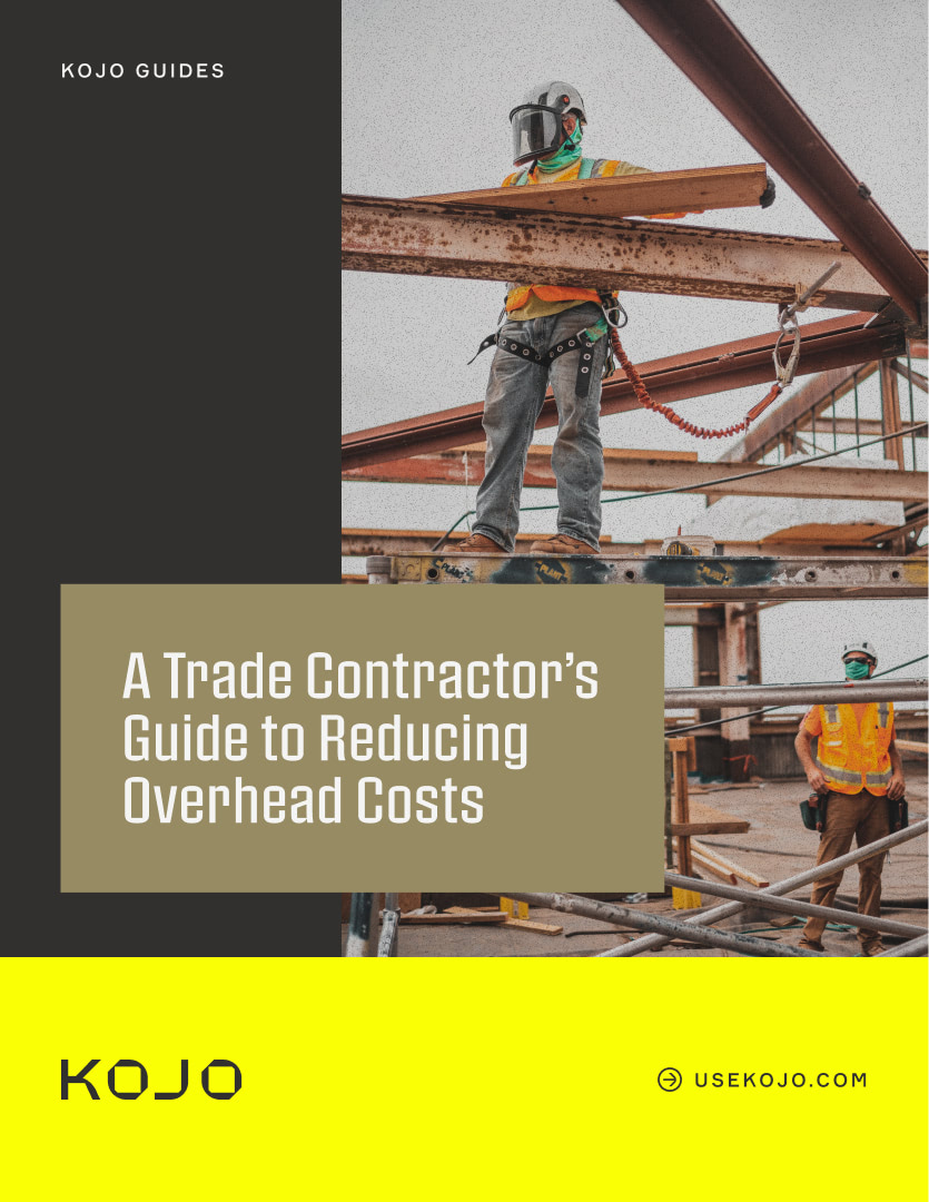 A Trade Contractor’s Guide to Reducing Overhead Costs | Kojo Guide