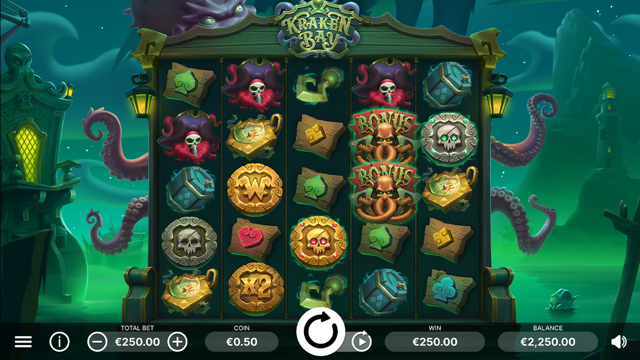 Kraken Bay - New Online Slot by ELA Games Casino Provider!