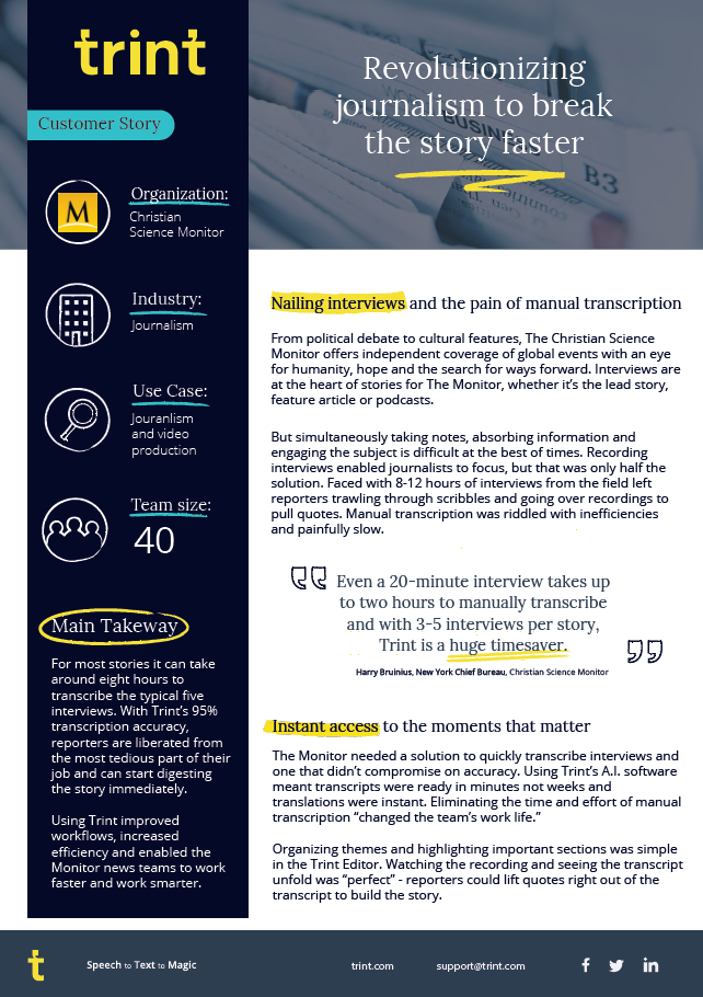 Customer Story: The Christian Science Monitor