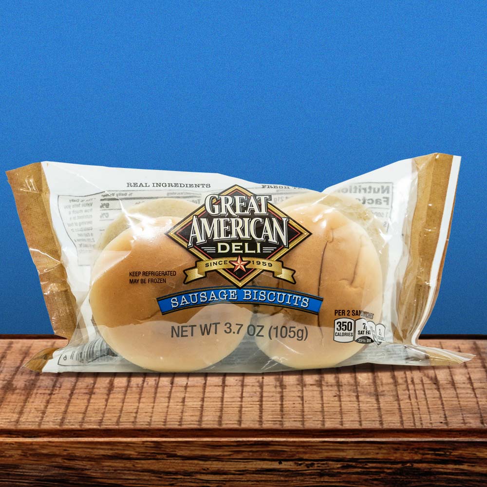 Twin Pack Sausage Biscuit - by Great American Deli