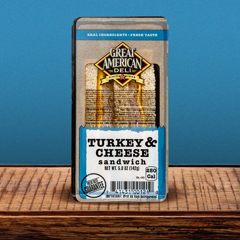 Turkey & Cheese - by Great American Deli
