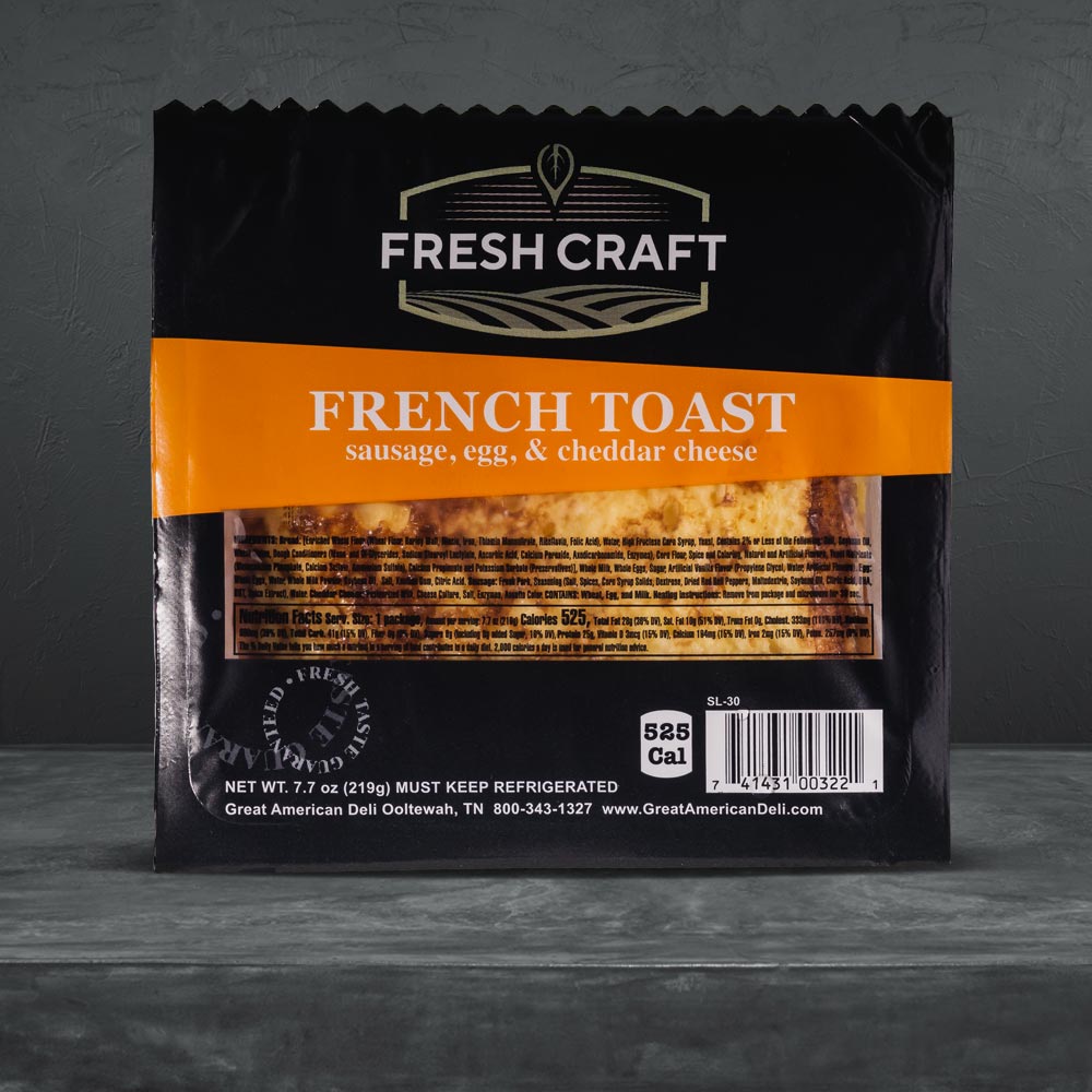 Sausage, Egg & Cheese French Toast - by Great American Deli