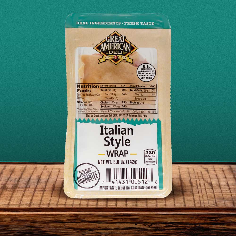 Italian Style Wrap - by Great American Deli