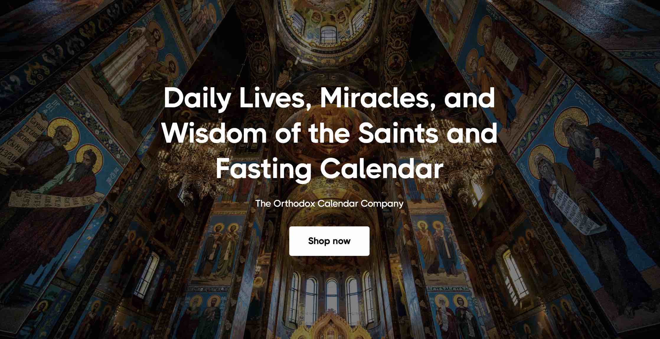 Orthodox Books: Lives of the Saints | Orthodox Calendar