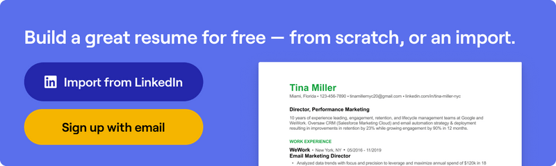 How To Write Availability on Your Resume | Teal