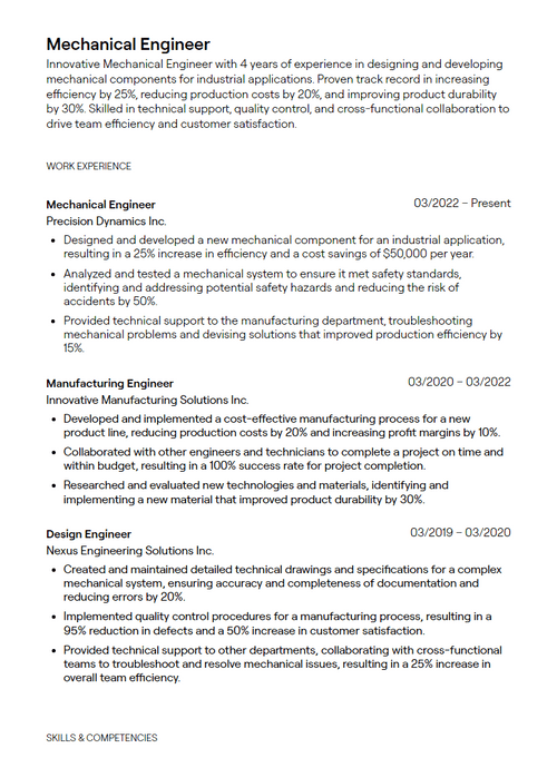 9+ Automotive Engineer Resume Examples [with Guidance]