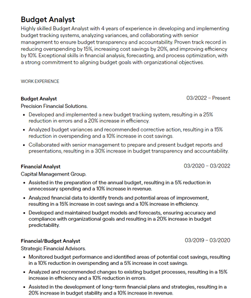 5 Budget Analyst Resume Examples with Guidance 5-budget-analyst-resume-examples-with-guidance