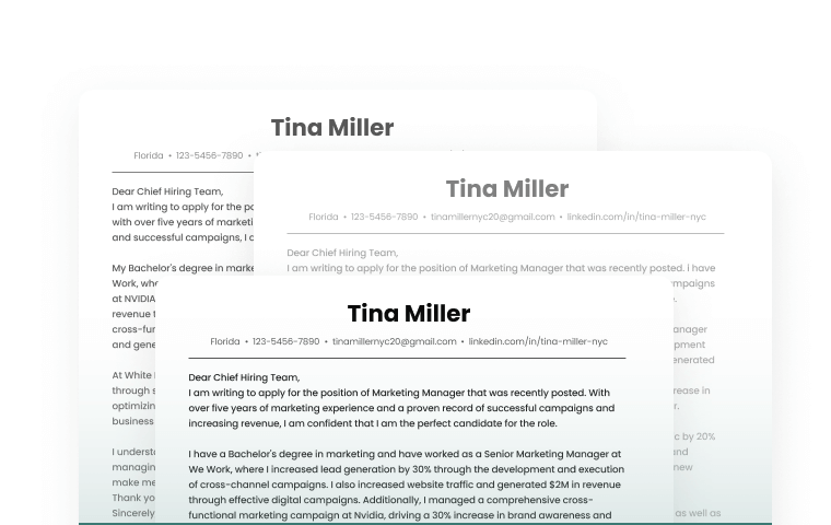 Cover Letter Generator - Write Your Cover Letter in Seconds with AI | Teal