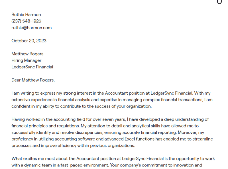 13+ Accountant Cover Letter Examples (with In-Depth Guidance)