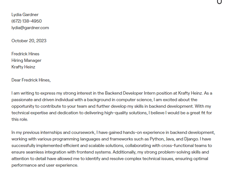 16+ Backend Developer Cover Letter Examples (with In-Depth Guidance)