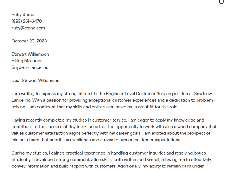 18+ Customer Service Manager Cover Letter Examples (with In-Depth Guidance)
