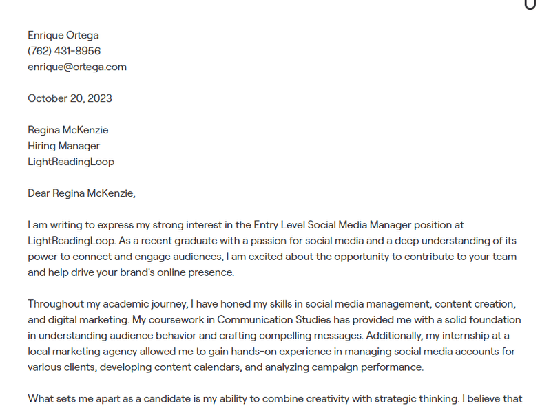 11+ Social Media Manager Cover Letter Examples (with In-Depth Guidance)