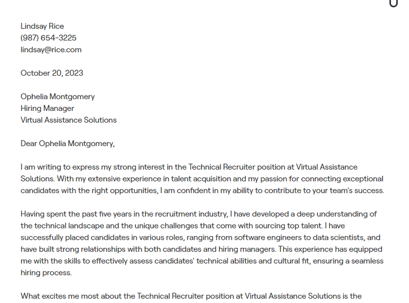 3+ Technical Support Cover Letter Examples (with In-Depth Guidance)