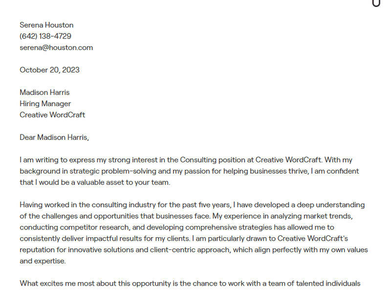 6+ Consulting Cover Letter Examples (with In-Depth Guidance)