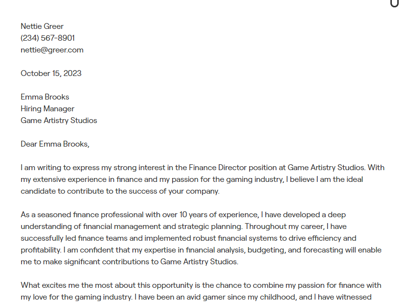 5 Finance Director Cover Letter Examples with In Depth Guidance 5 Finance Director Cover Letter Examples with In Depth Guidance