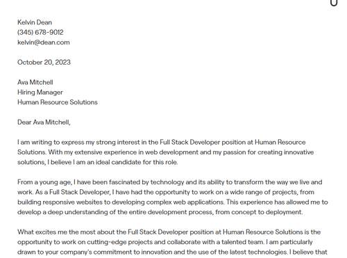 13+ Full Stack Developer Cover Letter Examples (with In-Depth Guidance)