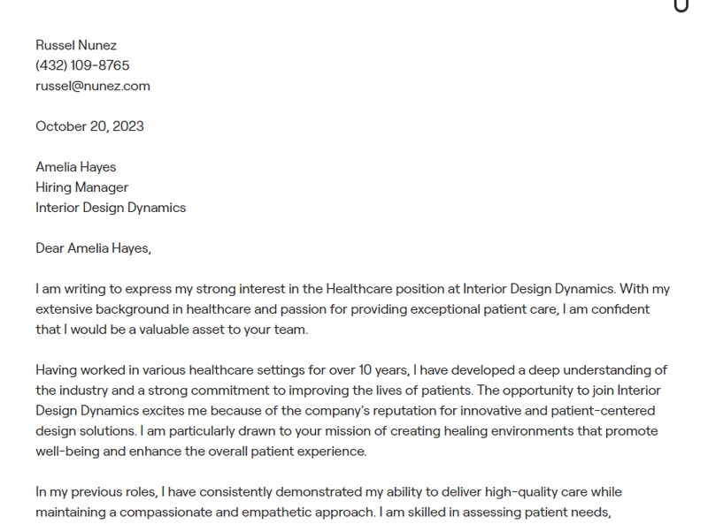 1+ Healthcare Cover Letter Examples (with In-Depth Guidance)