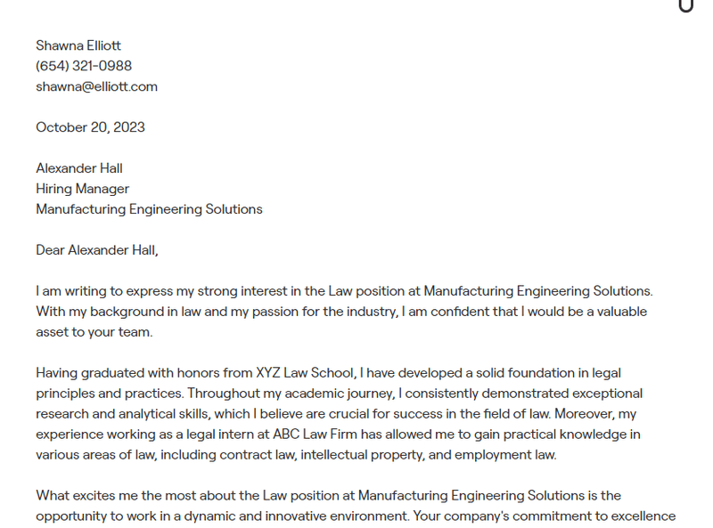 1+ Law Cover Letter Examples (with In-Depth Guidance)