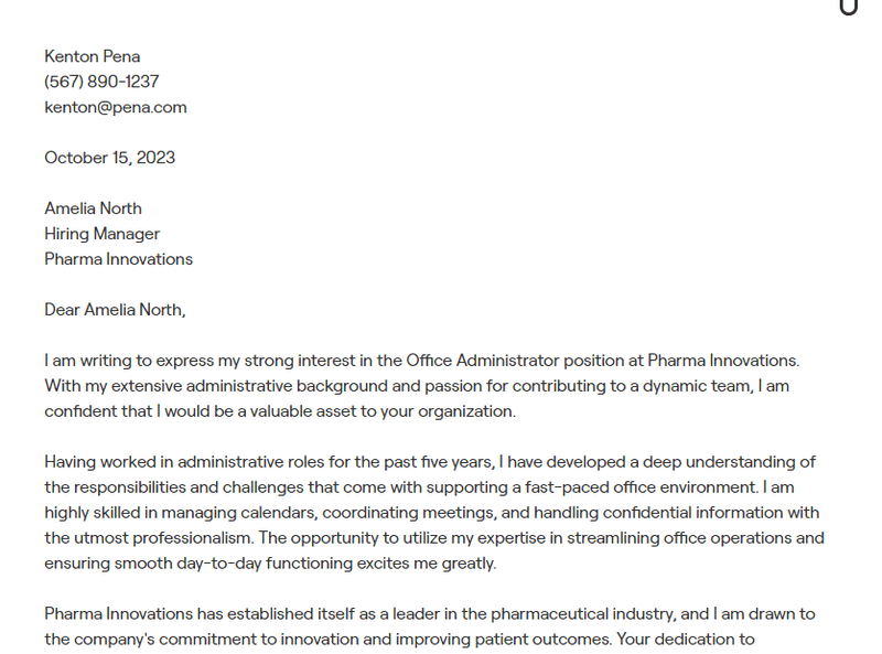 5+ Office Administrator Cover Letter Examples (with In-Depth Guidance)