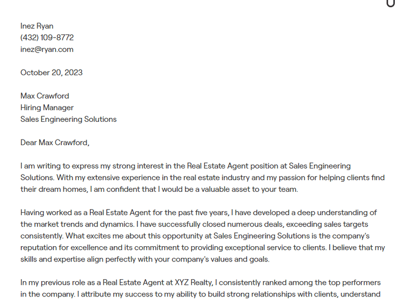 1+ Real Estate Agent Cover Letter Examples (with In-Depth Guidance)