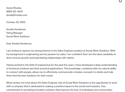 5+ Sales Engineer Cover Letter Examples (with In-Depth Guidance)