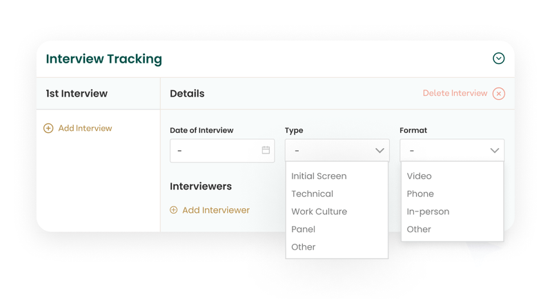 Free Interview Tracker - Manage All of Your Job Interviews In One Place | Teal
