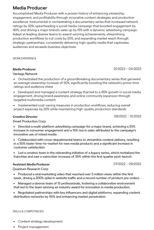 1,500+ Resume Examples (+Tools & Guidance) to Win in 2024