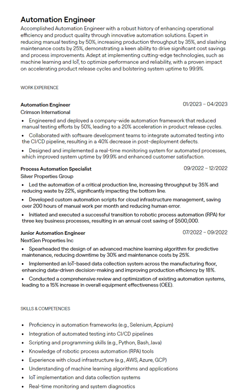 1+ Automation Engineer Cover Letter Examples (with In-Depth Guidance)