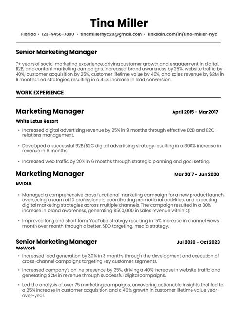 9 Reverse Chronological Resume Templates to Nail Your Next Job Application