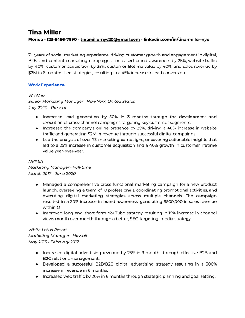 100+ Free Resume Templates for Job Seekers to use in 2025 — Download & Use