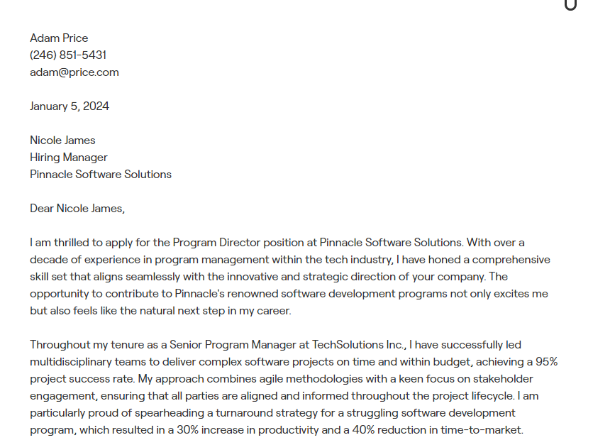 1+ Program Director Cover Letter Examples (with In-Depth Guidance)