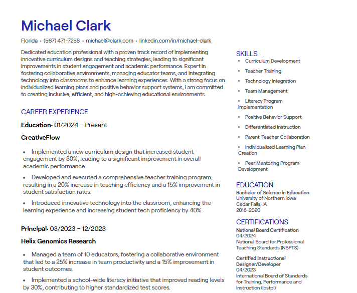 3 Education CV Examples [+ Free Templates]