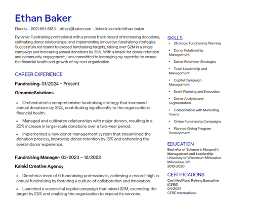 5 Fundraising CV Examples [+ Free Templates]