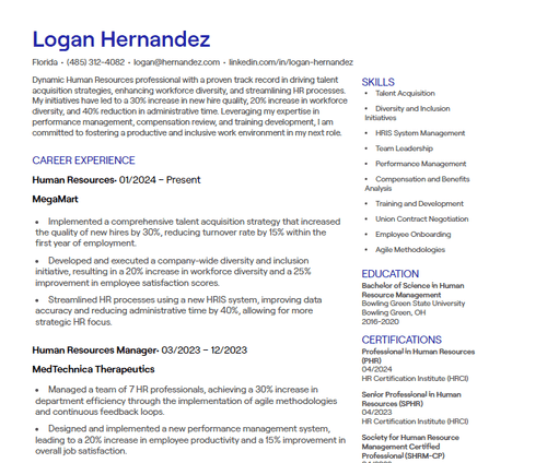 18 Human Resources CV Examples [+ Free Templates]