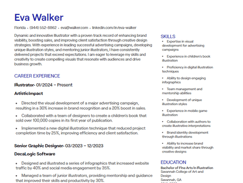 6 Illustrator CV Examples [+ Free Templates]