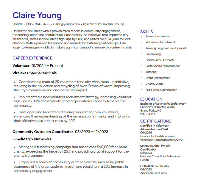 6 Volunteer CV Examples [+ Free Templates]