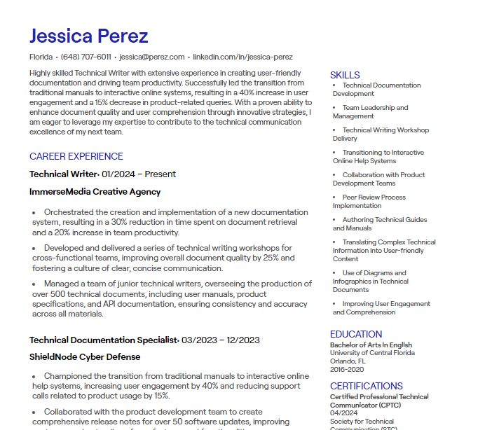 8 Copywriter CV Examples [+ Free Templates]