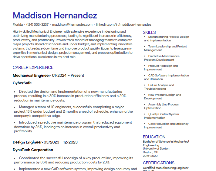 7 Engineering CV Examples [+ Free Templates]