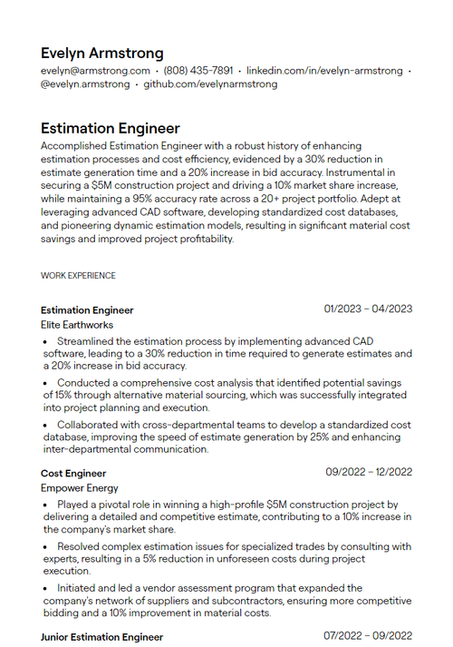 1+ Estimation Engineer Cover Letter Examples (with In-Depth Guidance)