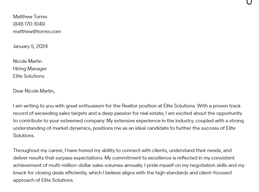 3+ Realtor Cover Letter Examples (with In-Depth Guidance) 3+ Realtor Cover Letter Examples (with In-Depth Guidance)