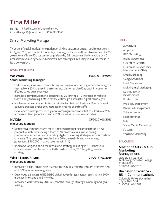 9 Corporate Resume Templates to Nail Your Next Job Application